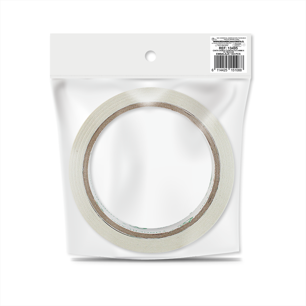 CINTA DOBLE CONTACTO 24MM X 13.7M CV49 – Red America Mayorista